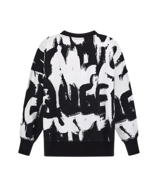 Alexander McQueen Graffiti Print Sweatshirt