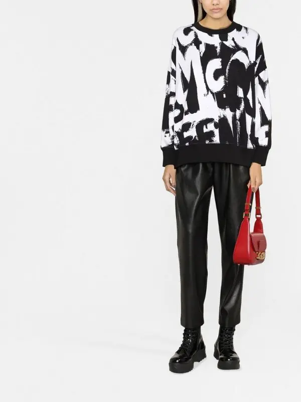 Alexander McQueen Graffiti Print Sweatshirt