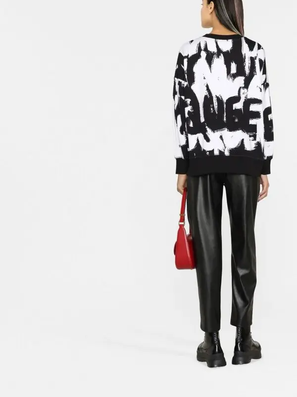 Alexander McQueen Graffiti Print Sweatshirt