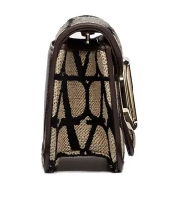 Valentino Garavani Vlogo Plaque Foldover Top Shoulder Bag