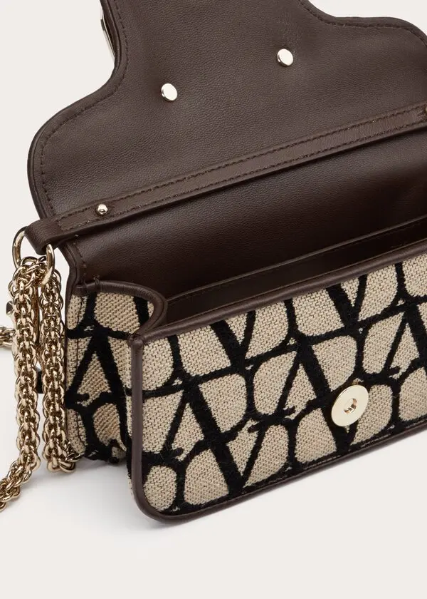 Valentino Garavani Vlogo Plaque Foldover Top Shoulder Bag