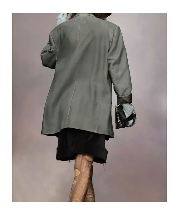 MAISON MARGIELA Longline Mohair Wool Blazer