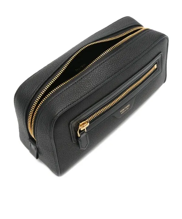TOM FORD Grain Leather Smart Wash Bag