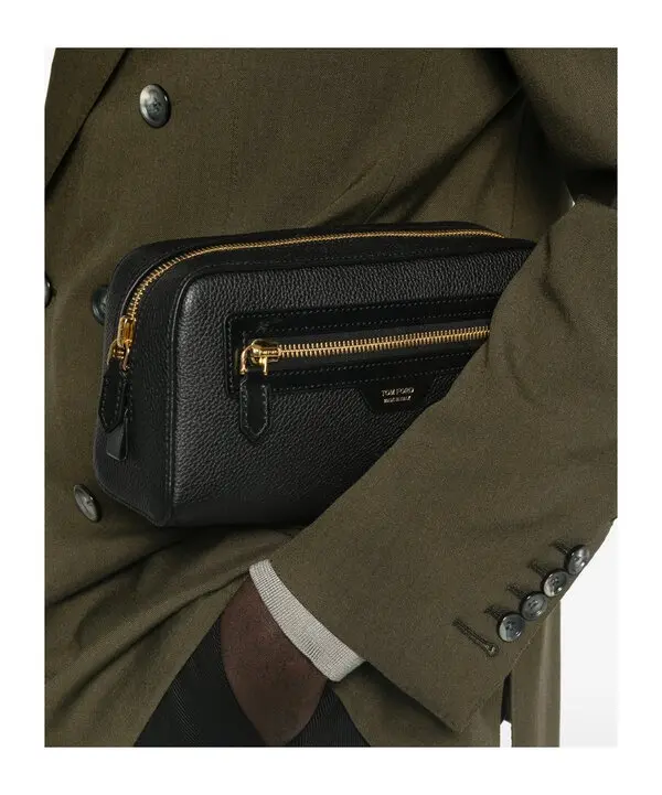 TOM FORD Grain Leather Smart Wash Bag