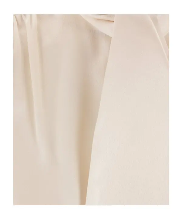 Saint Laurent Lavallière Neck Long-sleeved Blouse - No