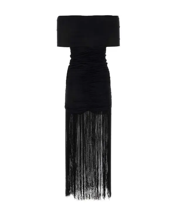 Khaite Jacinta Off-shoulder Ruched Dress