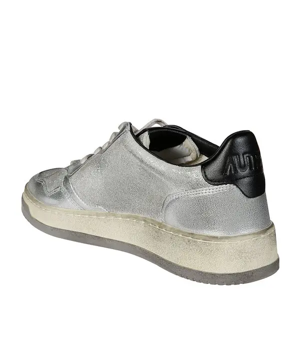 AUTRY Metallic Lace-up Sneakers - Gray