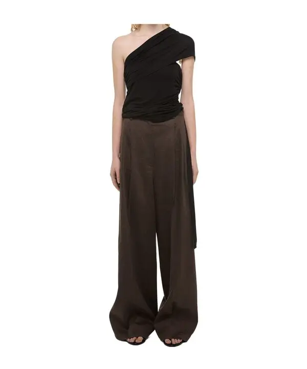 Helmut Lang One Shoulder Draped Top