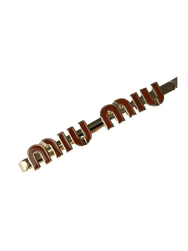 Miu Miu Logo Hair Clips