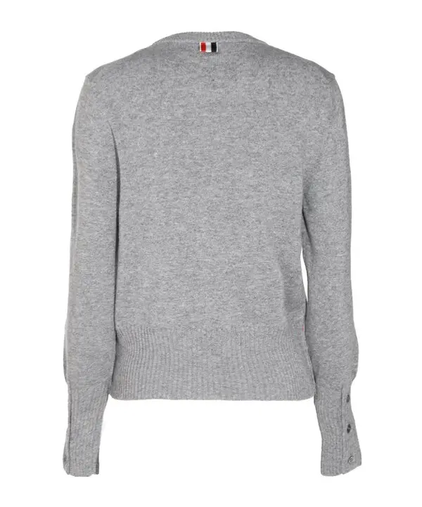 Thom Browne Classic Crewneck Jumper With Holiday Scenery