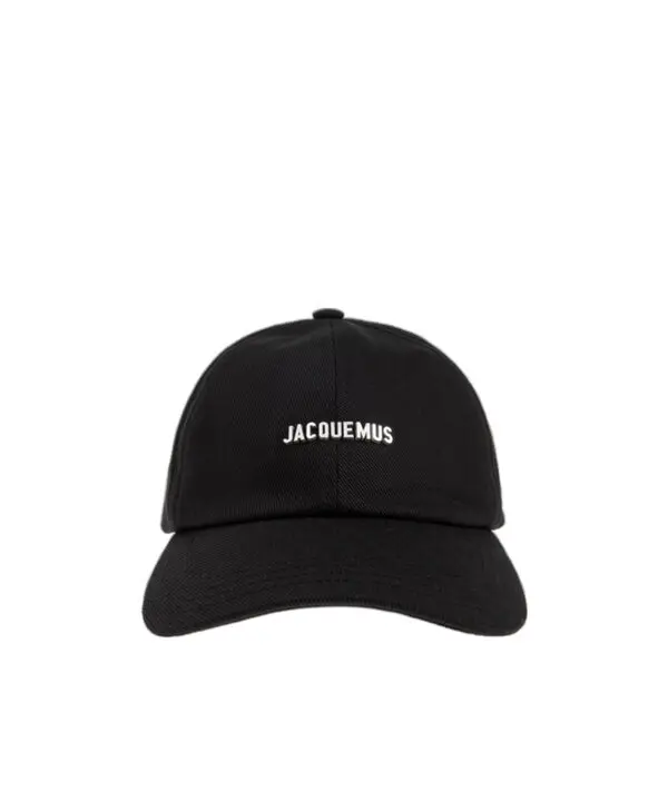 Jacquemus Baseball Cap With Lettering - Black