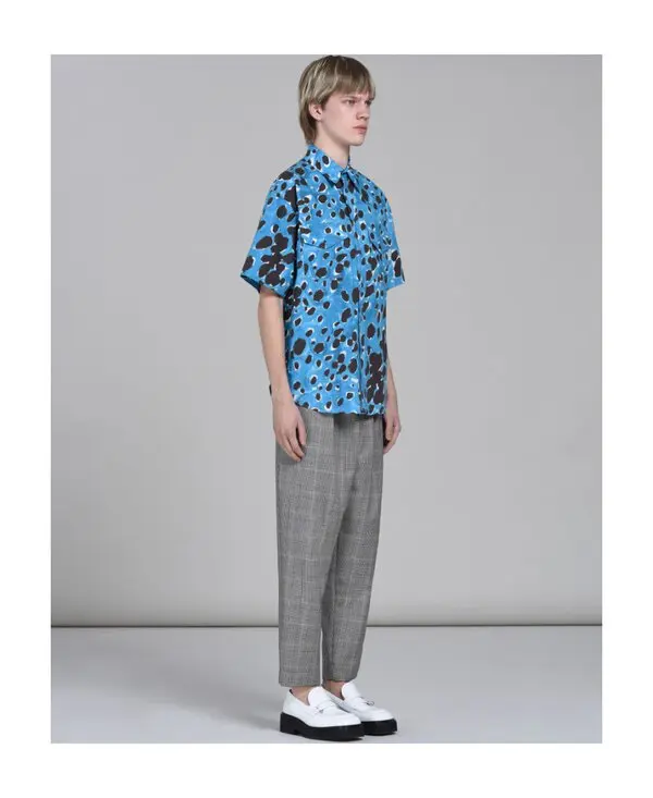 Marni Spot-printed Button-up Shirt - Blue