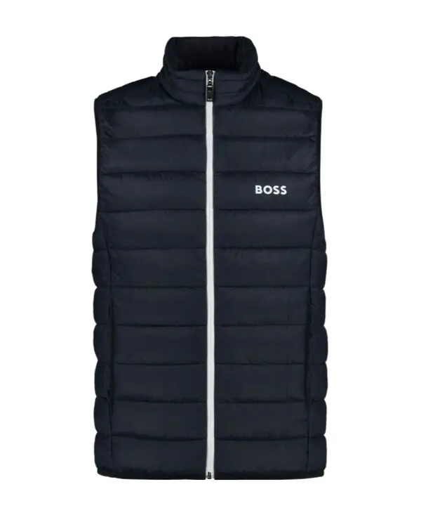 Hugo Boss Water-repellent Logo-printed Zipped Gilet