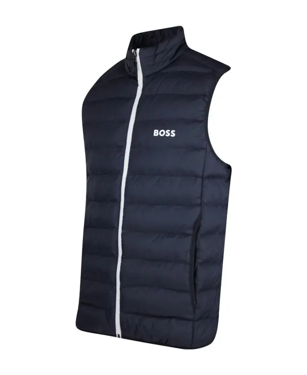 Hugo Boss Water-repellent Logo-printed Zipped Gilet