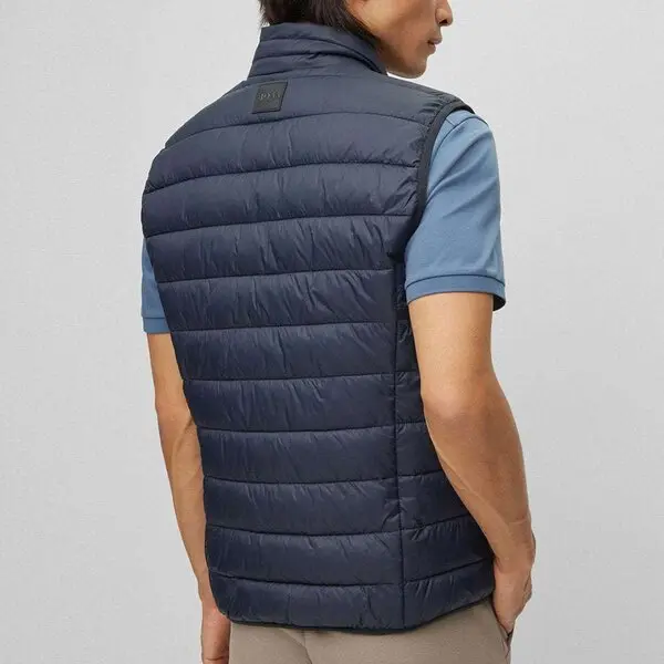 Hugo Boss Water-repellent Logo-printed Zipped Gilet