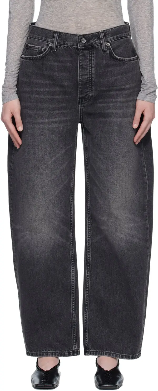 ANINE BING Fritz Straight-leg Jeans - Black