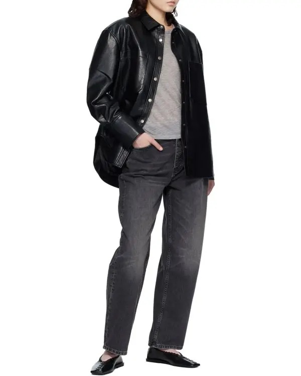ANINE BING Fritz Straight-leg Jeans - Black