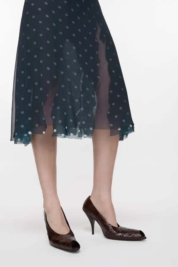 Acne Studios Polka Dot Layered A-line Skirt
