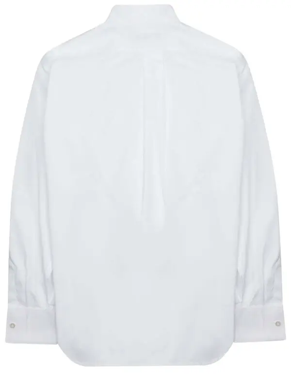Dior Ruffled Neckline Blouse With Embroidered Bee And Cd Signature - No