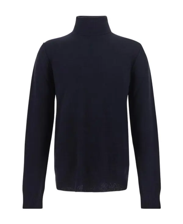MAISON MARGIELA Cashmere Roll Neck Jumper - Navy Blue