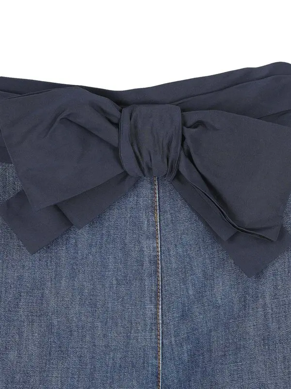 Valentino Garavani Bow Detail Wide-leg Jeans
