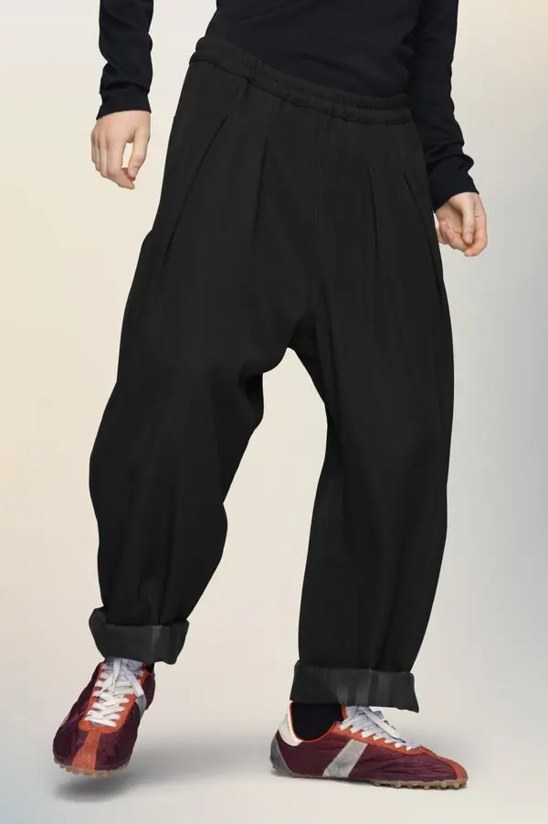 MAISON MARGIELA Pleated Virgin Wool Trousers