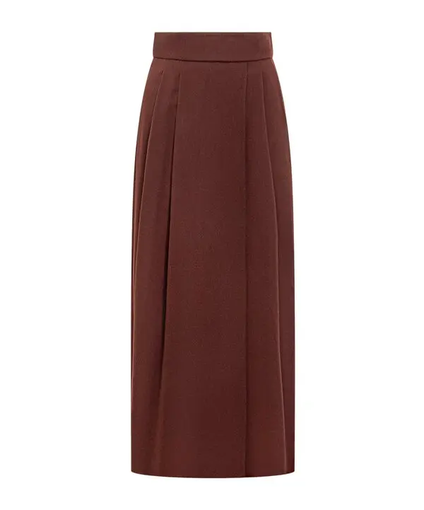 Max Mara Zattera Pleated Maxi Skirt