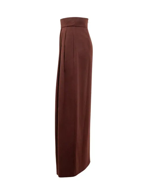 Max Mara Zattera Pleated Maxi Skirt
