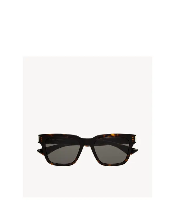 Saint Laurent Square Frame Sunglasses With Metal Hinge Details