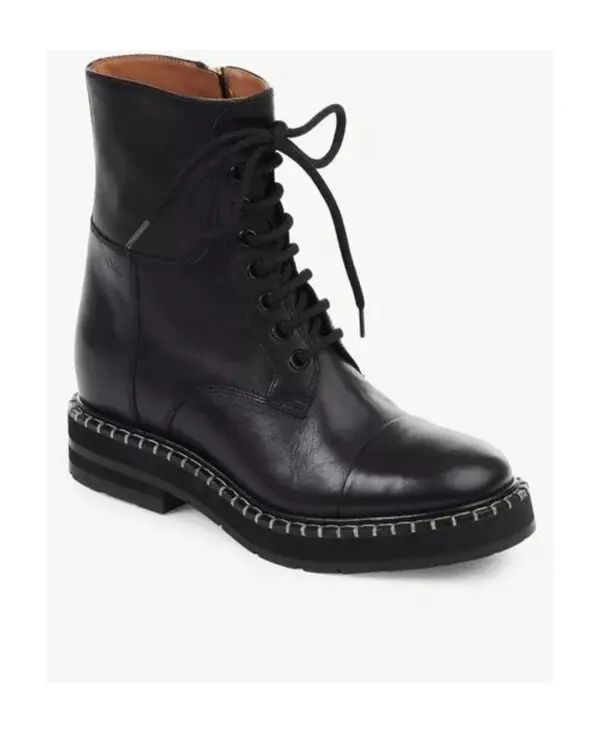 Chloé Noua Zip Up Combat Boots