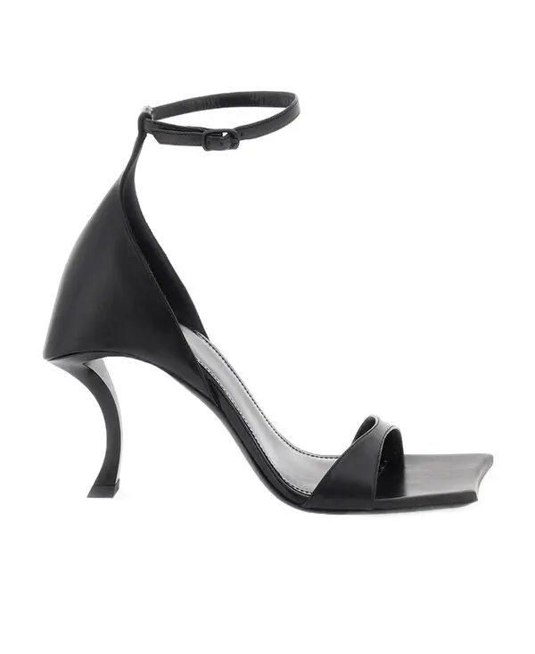 Balenciaga Hourglass Ankle Strap Sandals - Black