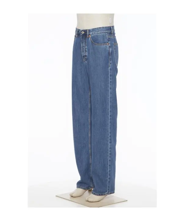 Valentino Garavani Logo Patch Straight Leg Jeans