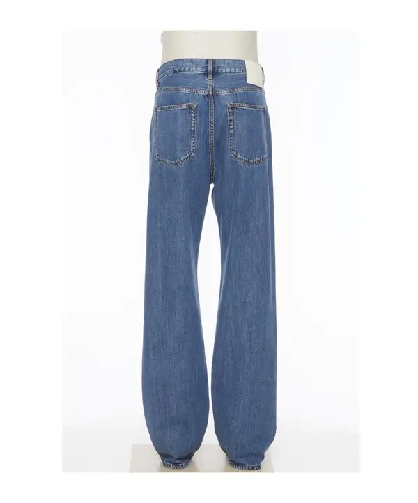 Valentino Garavani Logo Patch Straight Leg Jeans