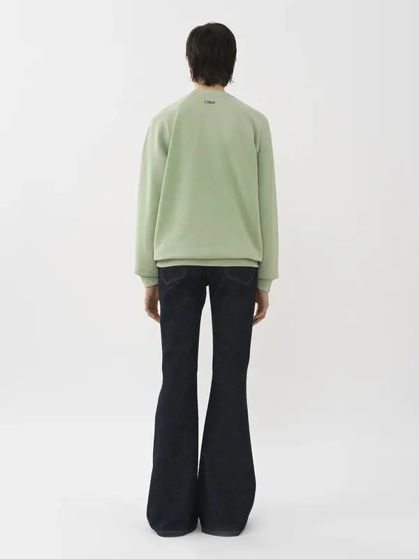 Chloé Embroidered Logo Crewneck Sweatshirt
