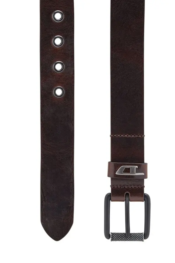 DIESEL® B Dave Cracked Belt - Brown
