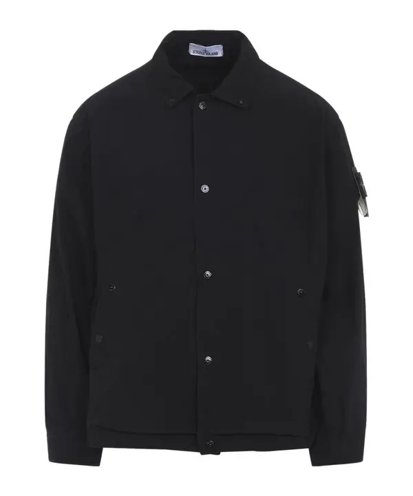 Stone Island Logo Patch Buttoned Jacket