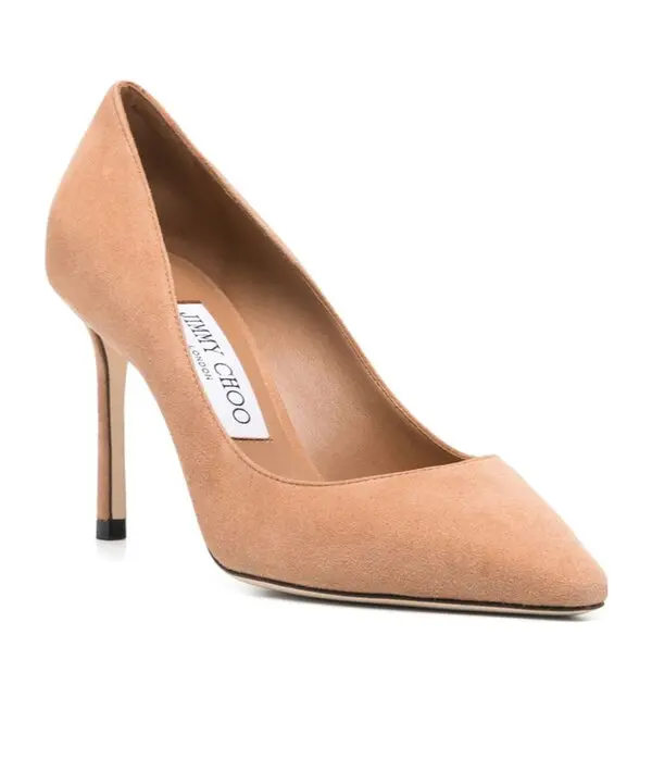 JIMMY CHOO Romy Pointed-toe Pumps - Nude