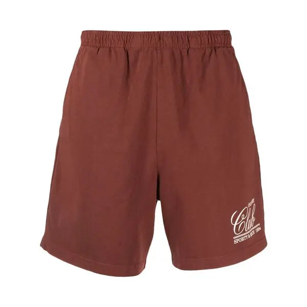 SPORTY  RICH Sporty & Rich Logo-print Bermuda Shorts