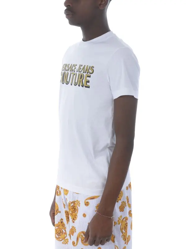 Versace Cotton Logo Print T-shirt