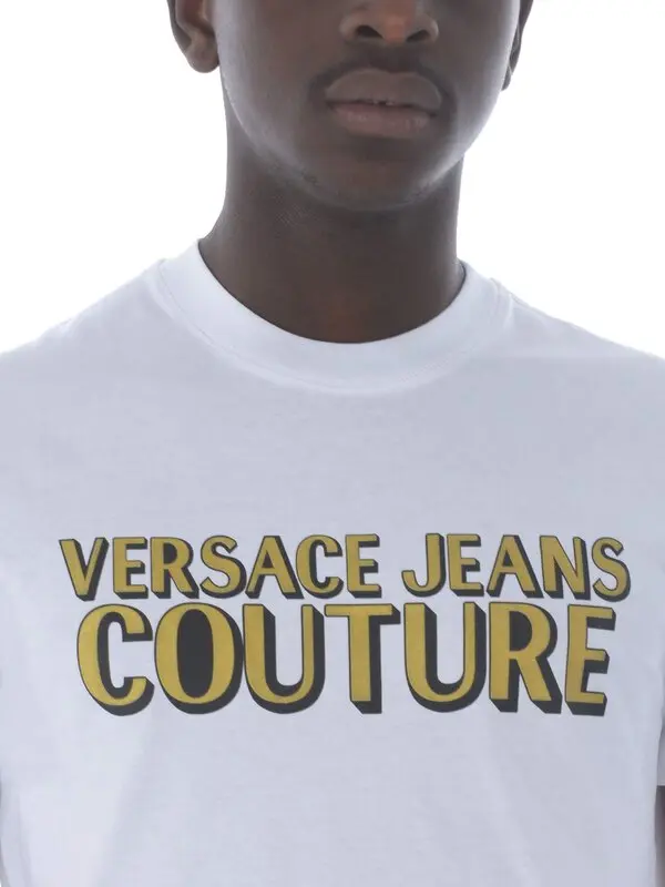 Versace Cotton Logo Print T-shirt
