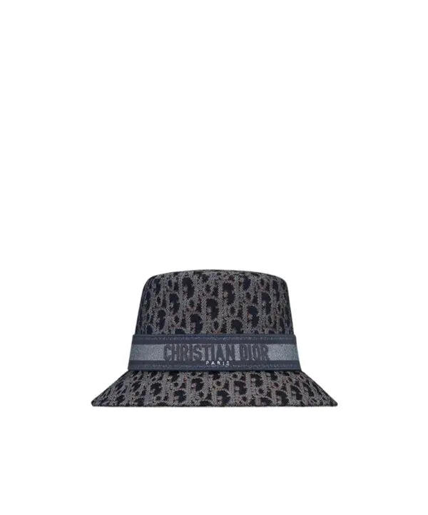 Dior Oblique Denim D-bobby Bucket Hat - Black
