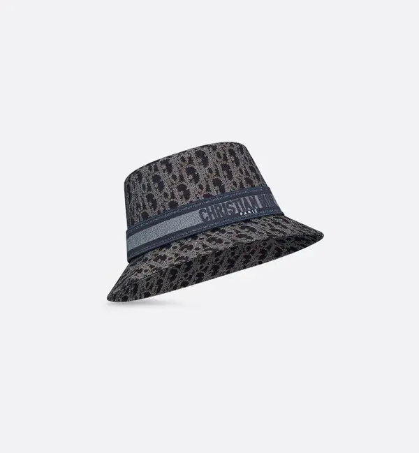 Dior Oblique Denim D-bobby Bucket Hat