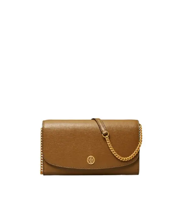 Tory Burch Miller Logo-plaque Clutch Bag - Brown