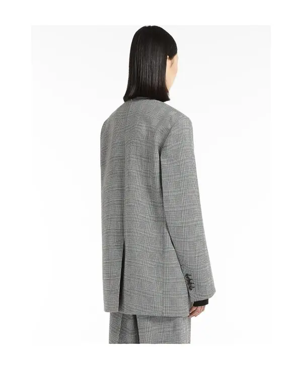 Sportmax Double-breasted Check Blazer