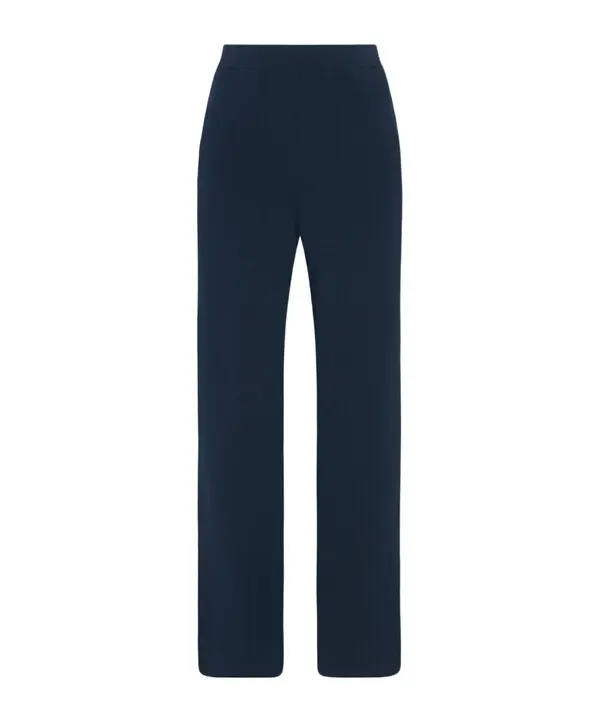 THE ROW Koriona Jogger Pants In Silk Jersey - Navy