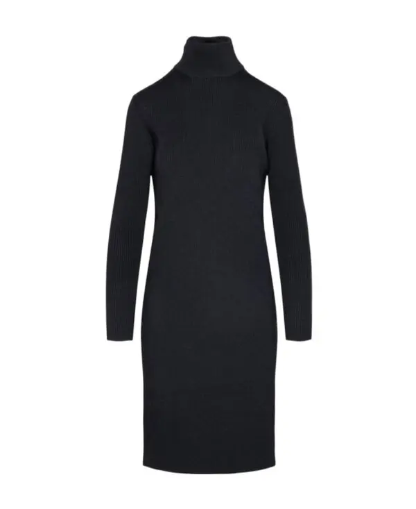 Bottega Veneta Open Back Turtleneck Knit Dress