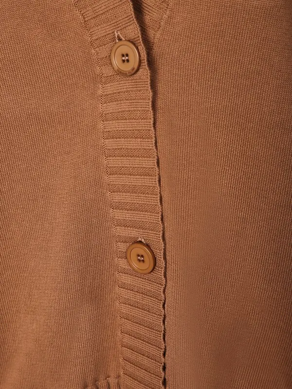 Fabiana Filippi V-neck Button Cardigan - Brown