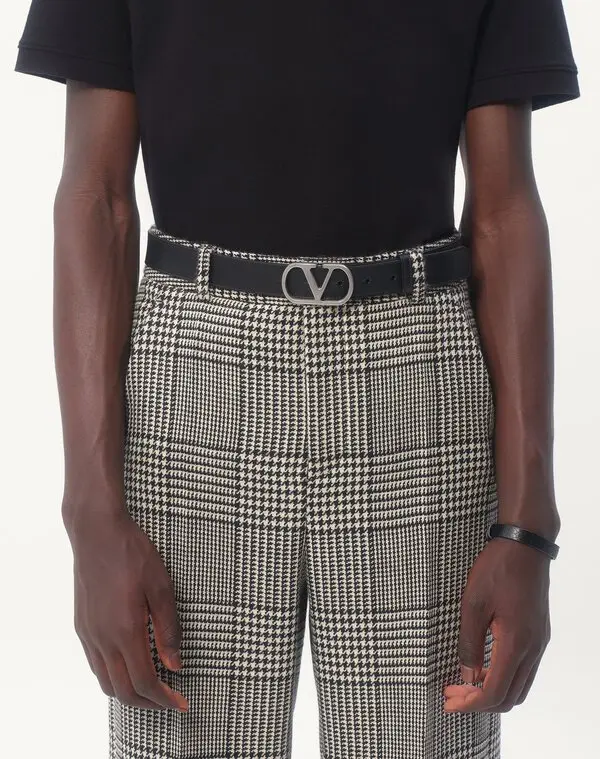 Valentino Garavani Vlogo Signature Buckled Belt - Black