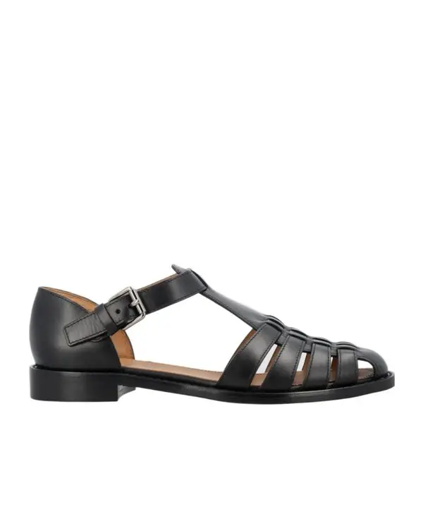Church's Woven Leather Sandals With Adjustable Buckle