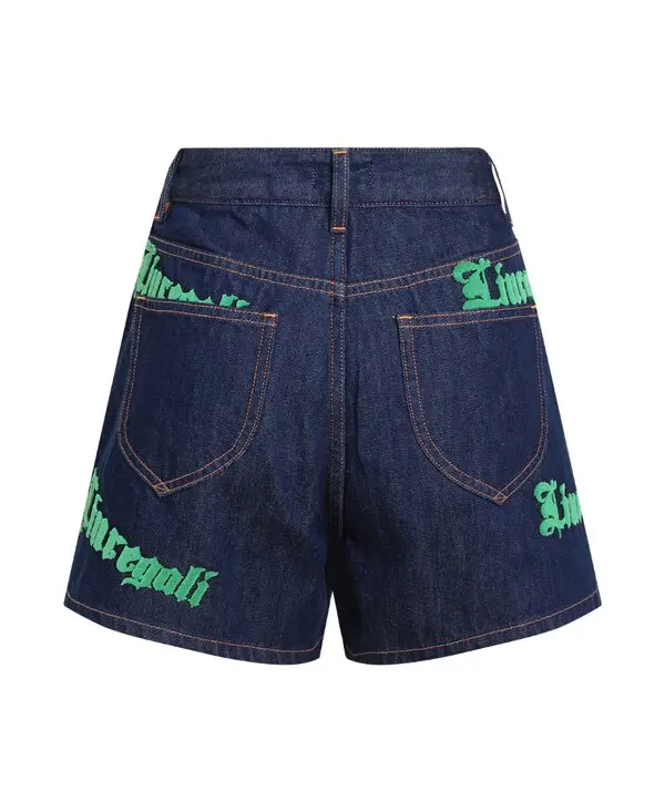 LIUREGALI High Waist Denim Shorts